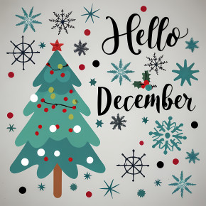 Hello December - Hello December Festive Greeting PNG