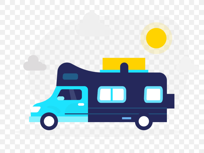 Road Trip - Cartoon Caravan Under The Sunny Sky, PNG, 1875x1407px, Road ...