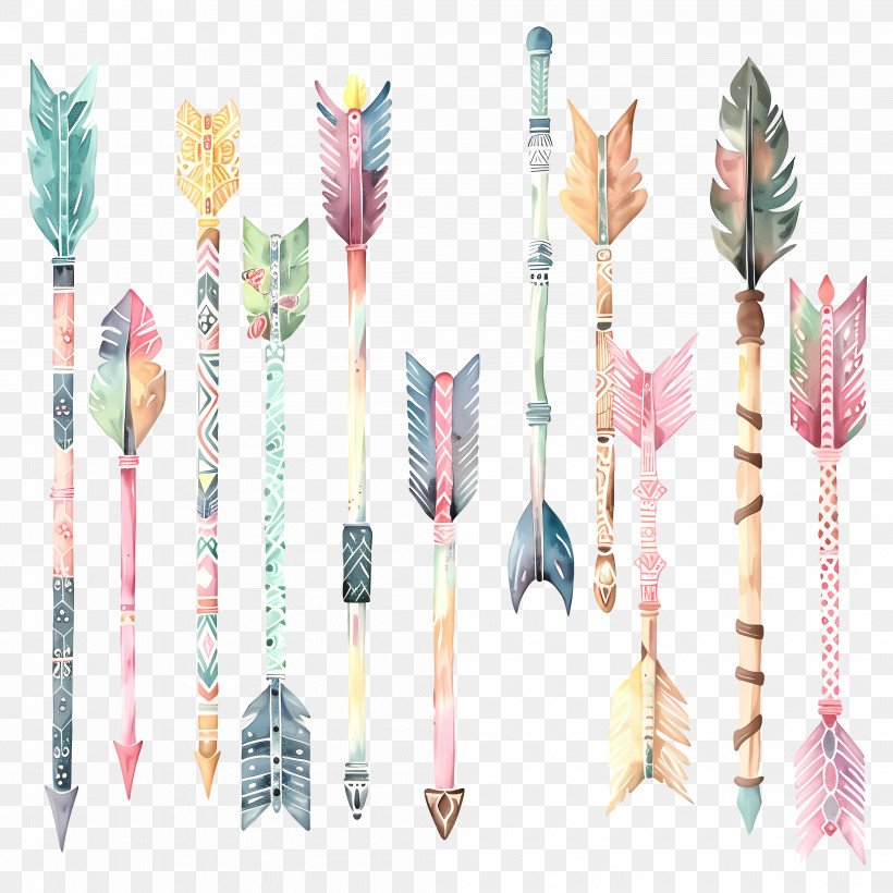 Boho Arrow - Decorative Colorful Arrows, PNG, 4200x4200px, Boho Arrow ...