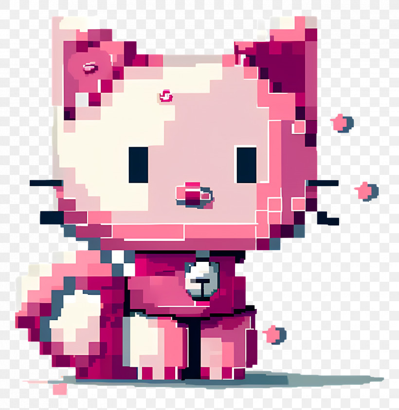 Hello Kitty Pixel - Cute Pixel Art Cat, PNG, 3304x3404px, Hello Kitty ...
