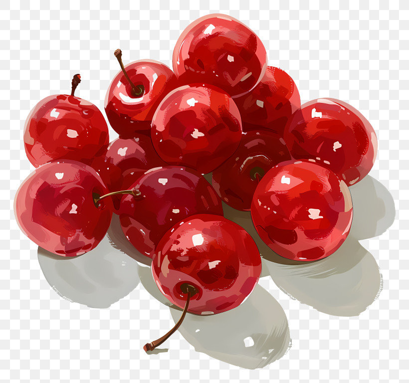 Maraschino Cherries - A Bunch Of Juicy Red Cherries, PNG, 3784x3544px ...