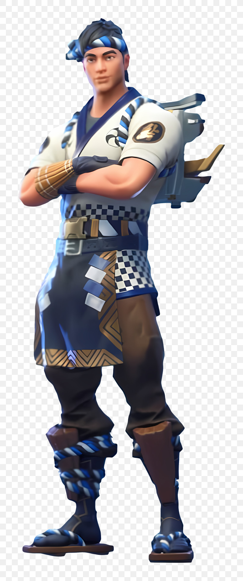 Fortnite - Game Character In White And Blue Outfit, PNG, 1696x4040px ...