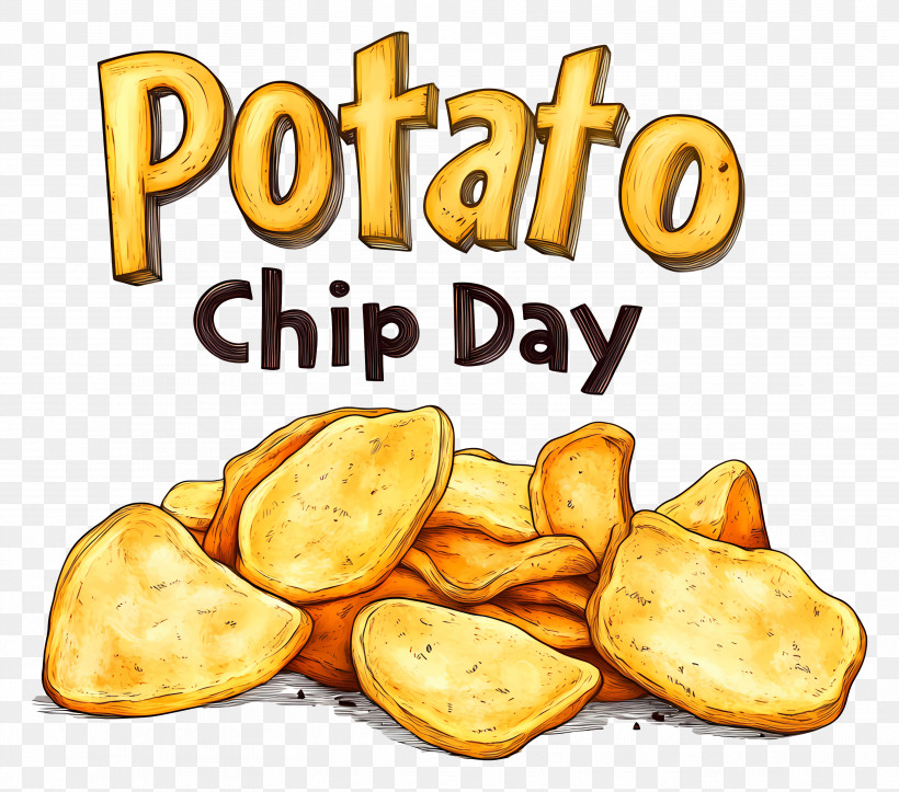National Potato Chip Day - Crispy Potato Chips Illustration, PNG ...
