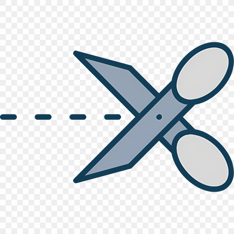 Scissors Cut Line - Scissors And Dashed Line For Cutting, PNG ...