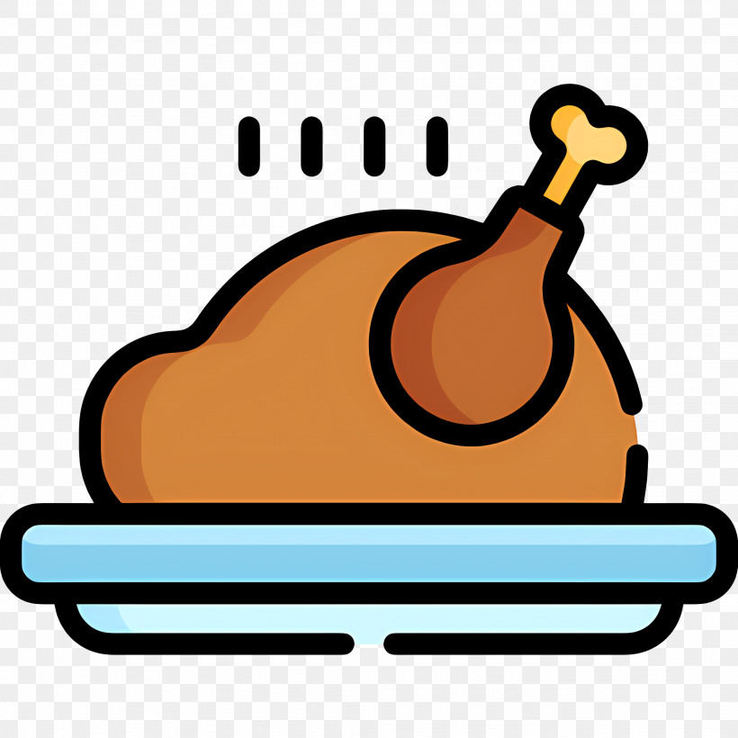 Chicken Food - Cooked Chicken Illustration For Dining Concept, PNG ...