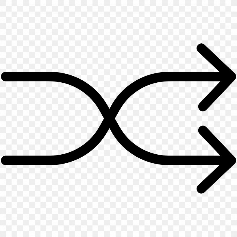 Arrow Symbol - Shuffle Icon With Arrows, PNG, 2048x2048px, Arrow Symbol ...