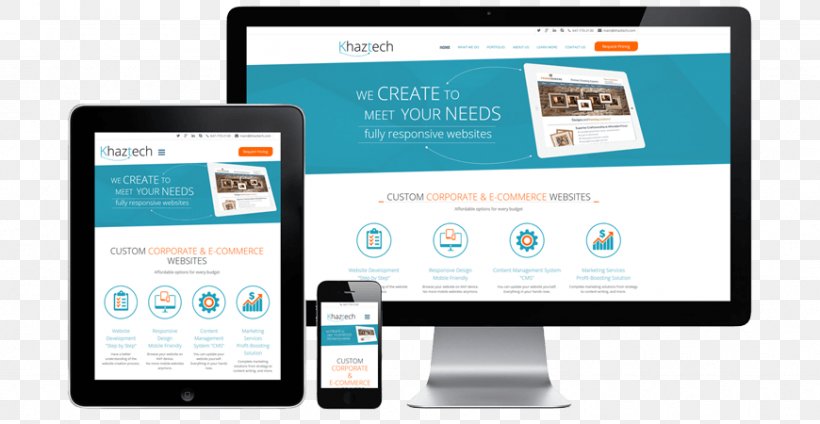 Smartphone Responsive Web Design Website Web Page, PNG, 870x450px, Smartphone, Brand, Business ...