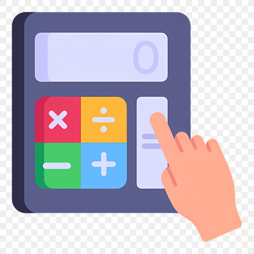 Budget Calculation - Calculator With Hand Pressing Button, PNG ...