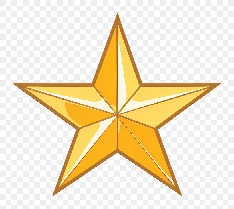 Gold Star - Shiny Golden Five-Pointed Star Symbol, PNG, 2272x2032px, Gold Star, Achievement ...