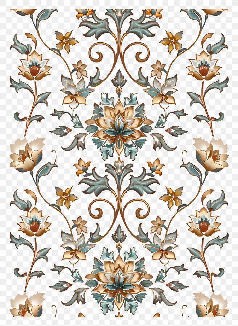 Floral Border Islamic Pattern - Intricate Floral Pattern, PNG ...