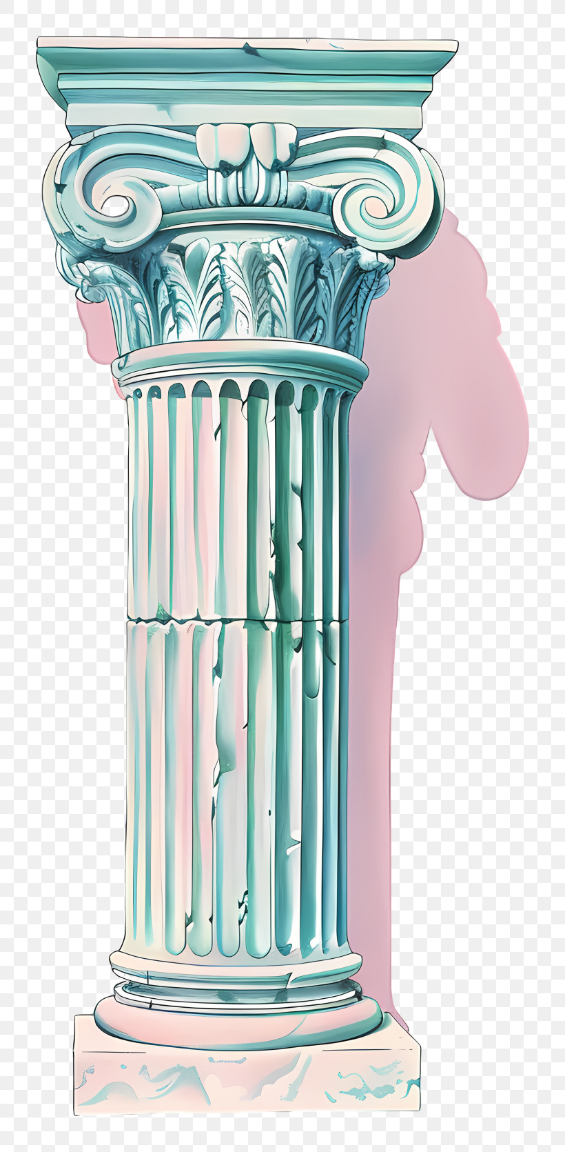 Ancient Greece Column - Greek Ionic Column In Classical Style, PNG, 1952x3976px, Ancient Greece ...