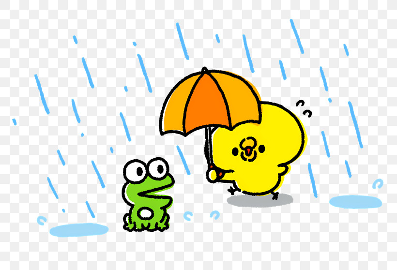 Frog - Duck With Umbrella And Frog In Rain, PNG, 4096x2788px, Frog ...