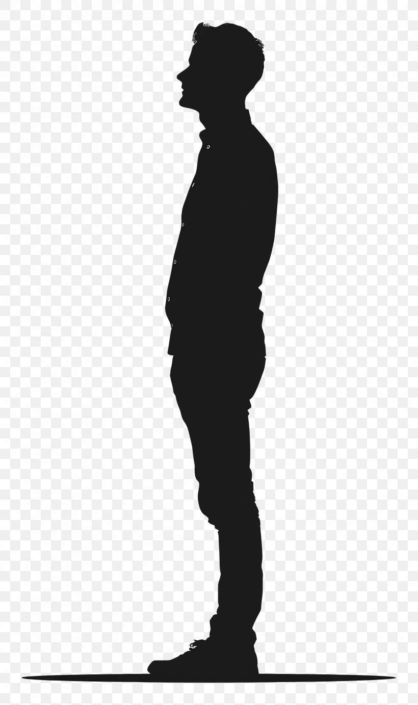 Standing Man Silhouette - Standing Man Silhouette Profile, PNG ...