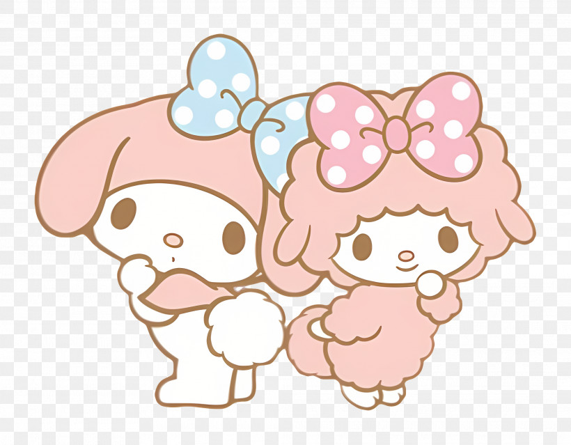 My Melody - Cute Characters With Pastel Bows, PNG, 2076x1620px, My ...