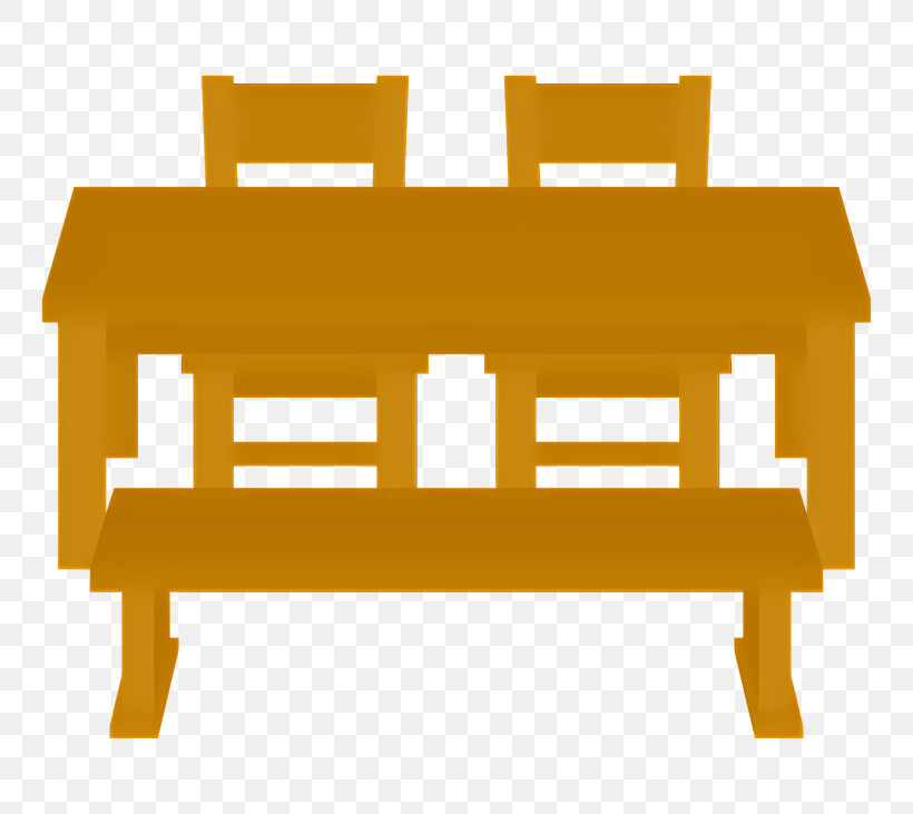 Icon - Wooden Dining Table With Chairs And Bench, PNG, 3320x2960px ...