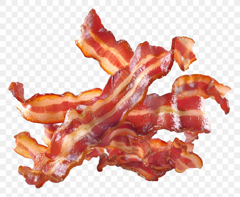 Bacon Strips - Crispy Bacon Strips For Breakfast, PNG, 3532x2896px ...