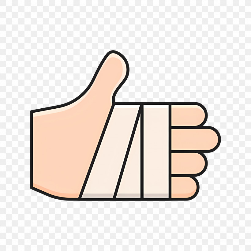 Injured Hand - Bandaged Hand Illustration For Medical Concept, PNG ...