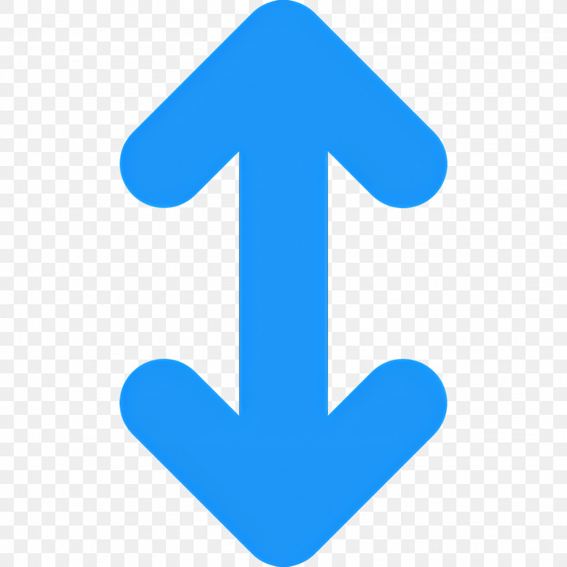 Double Arrow - Up And Down Vertical Blue Arrows, PNG, 2048x2048px ...