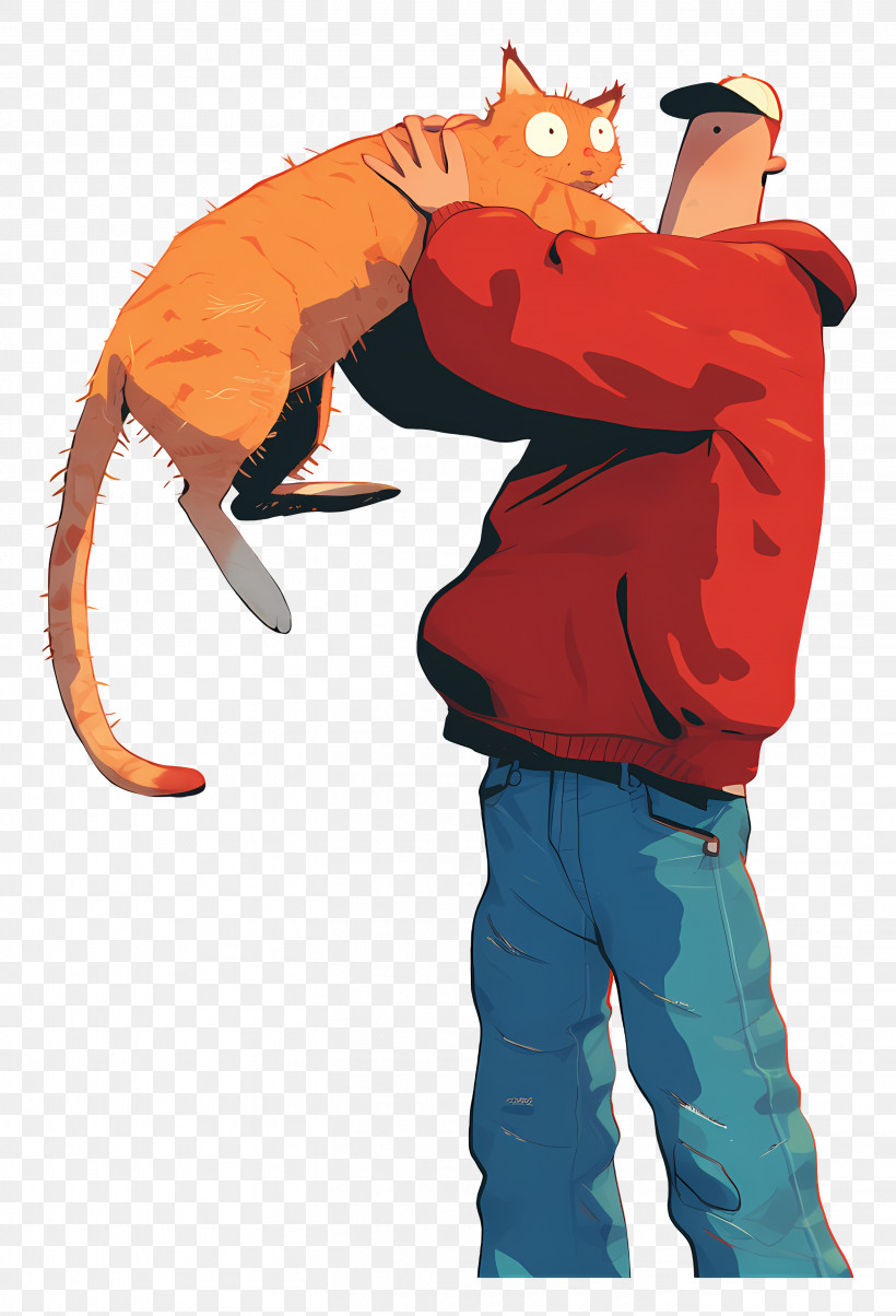 Man Playing With Cat - Man Holding Cat, PNG, 2816x4136px, Man Playing ...