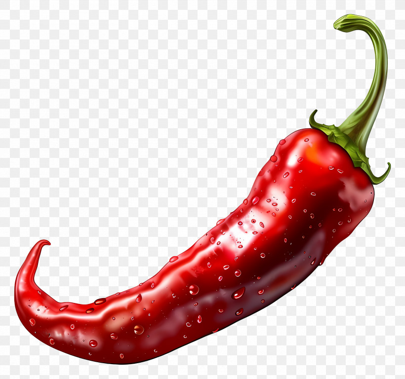 Chilli Pepper - Realistic Red Chili Pepper, PNG, 3540x3316px, Chilli ...