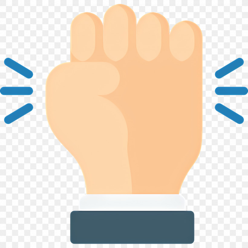 Courage - Empowering Clenched Fist Symbol Illustration, PNG ...