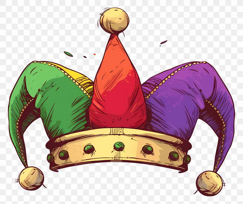 Jester Hat - Colorful Jester Hat Illustration, PNG, 3908x3284px, Jester ...