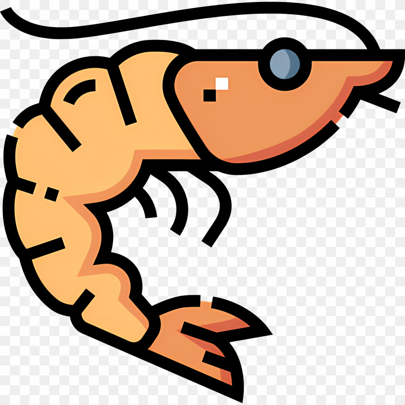 Shrimp - Shrimp Icon Illustration For Seafood Concept, PNG, 2048x2048px ...