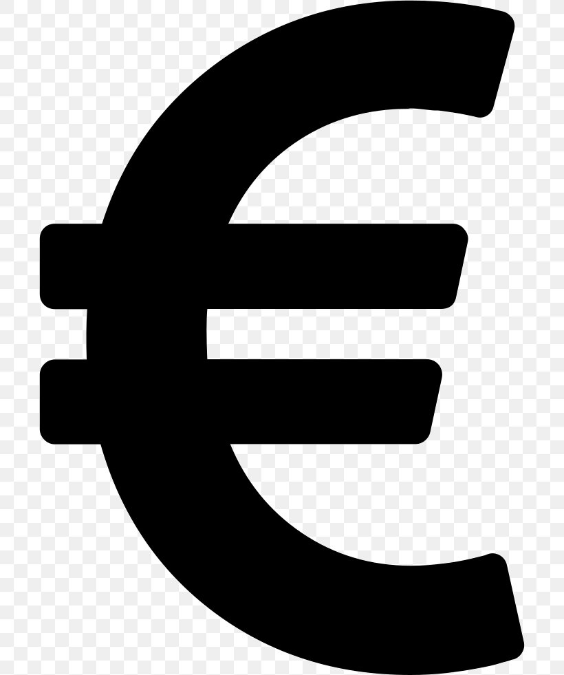 Euro Sign Currency Symbol PNG 706x981px Euro Sign Black Black And 