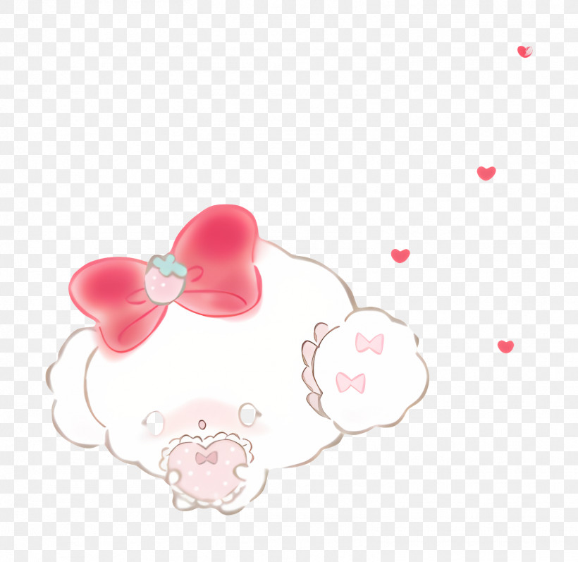 Cogimyun - White Sheep Cartoon Character With Bow, PNG, 1572x1528px ...