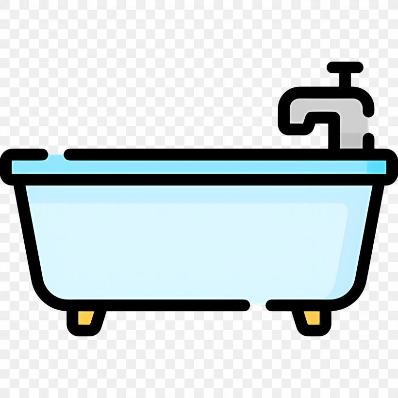 Bathtub - Simple Blue Bathtub Icon, PNG, 2048x2048px, Bathtub, Bath ...