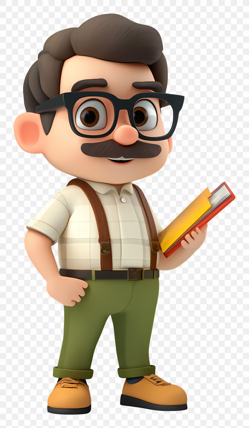 Teacher - Cartoon Teacher Holding A Book, PNG, 2284x3920px, Teacher ...