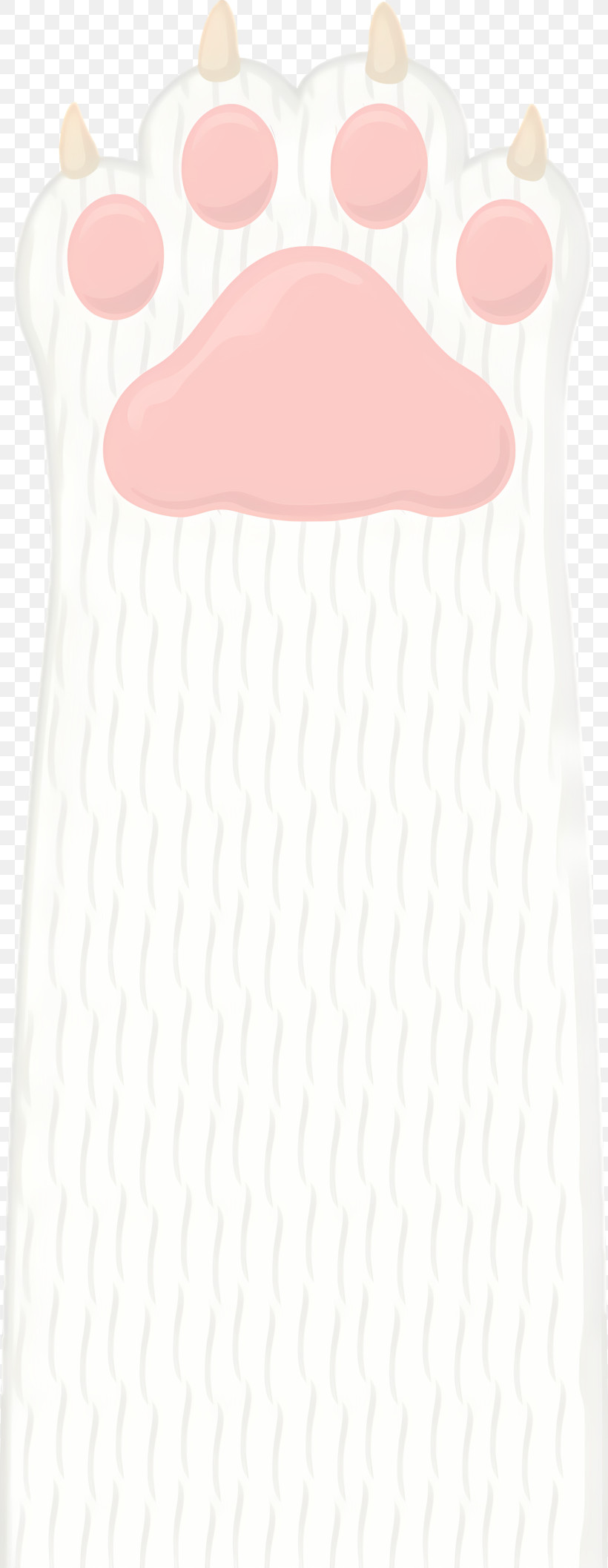 Cat Paw - Pink Cat Paw With Claws, PNG, 2048x5284px, Cat Paw, Claws, Cute, Feline, Pet Download Free