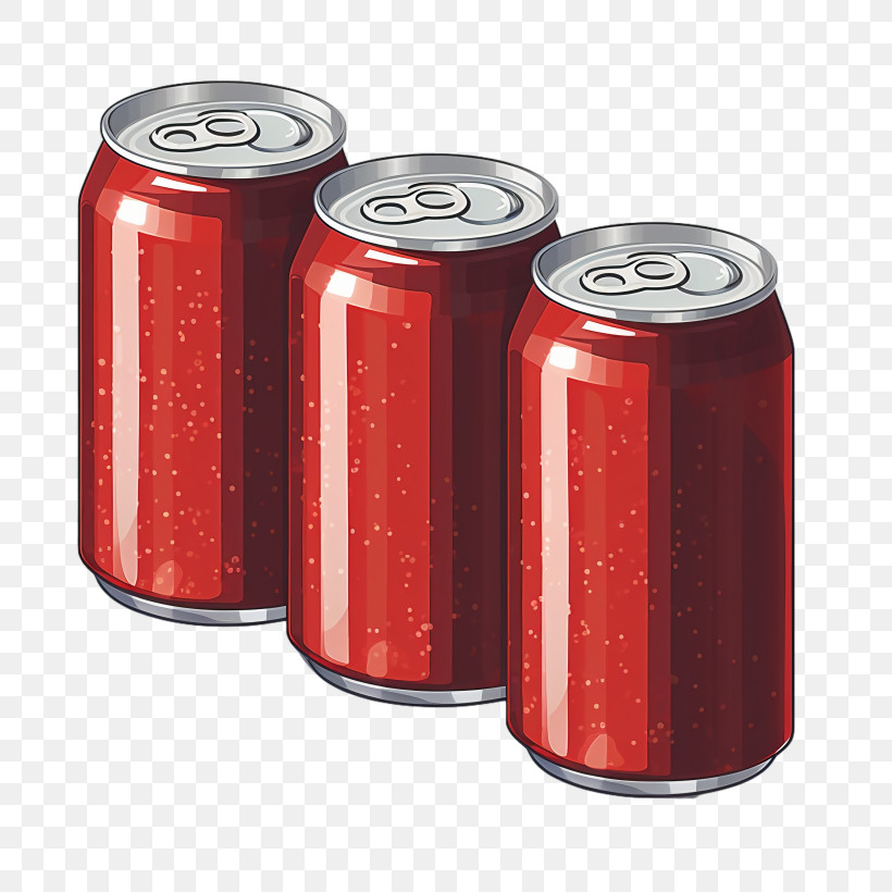 Cola Can - Set Of Red Soda Beverage Cans, PNG, 4096x4096px, Cola Can ...