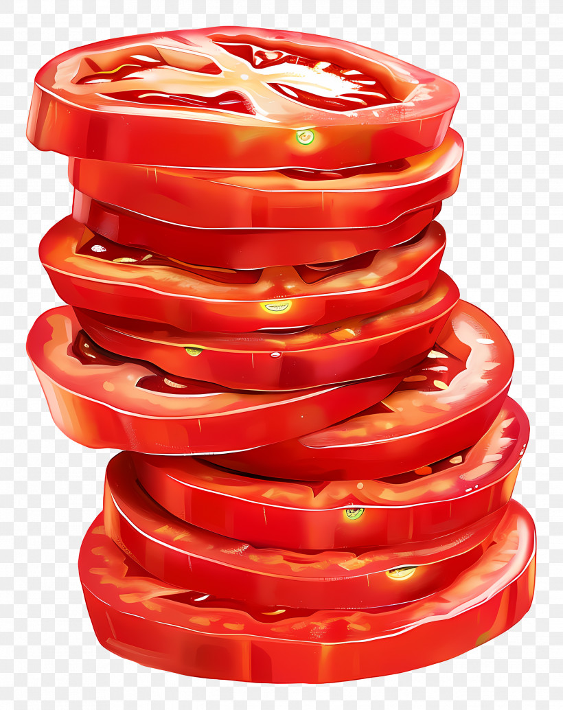 Tomato Slice - Stack Of Juicy Tomato Slices, PNG, 2688x3392px, Tomato ...