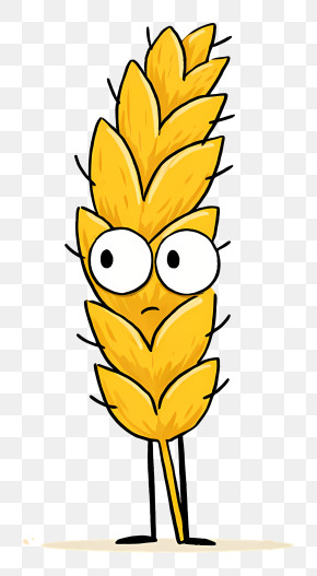 Cartoon - Wheat Grain Harvest PNG