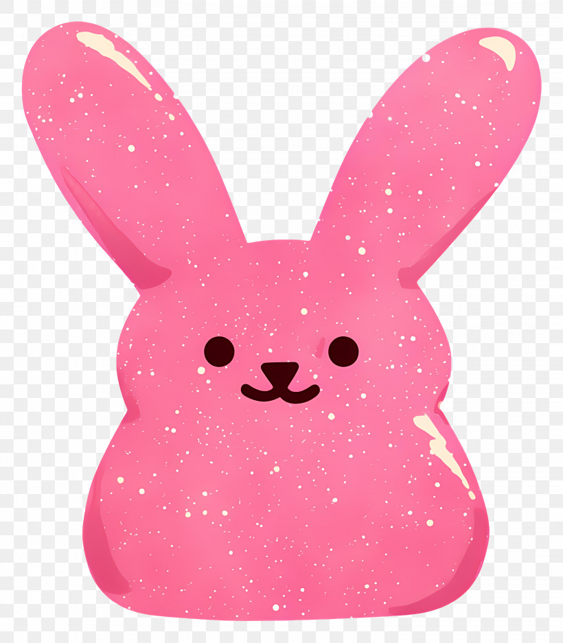Peep Bunny - Pink Bunny In Cute Cartoon Style, PNG, 3248x3712px, Peep ...