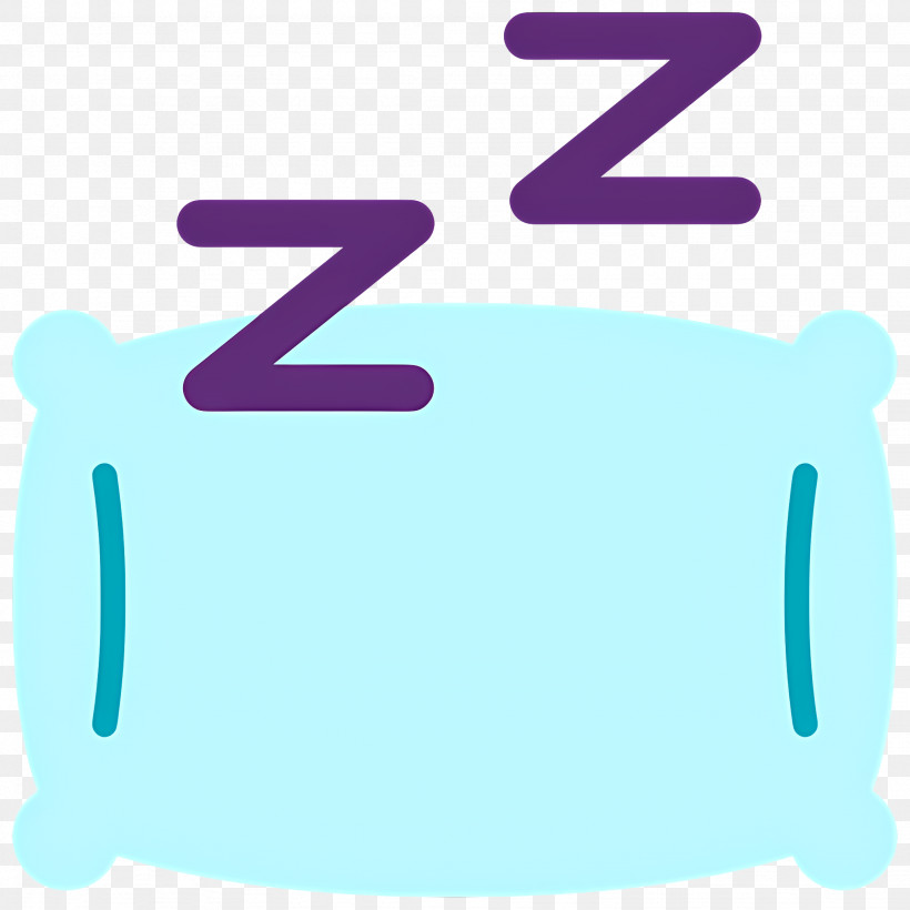 Sleeping Pillow - Blue Pillow With Sleep Symbols, PNG, 2048x2048px ...