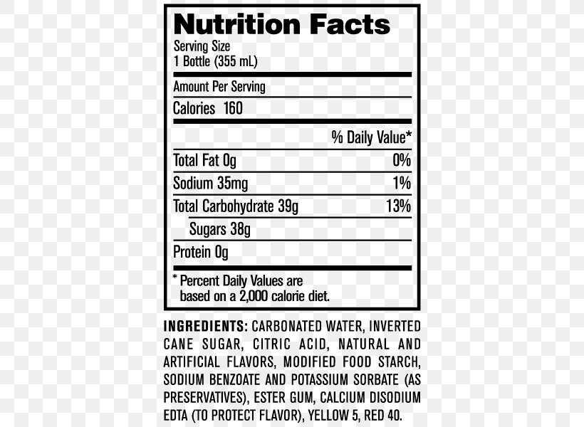 Fizzy Drinks Jones Soda Cola Nutrition Facts Label PNG 600x600px 
