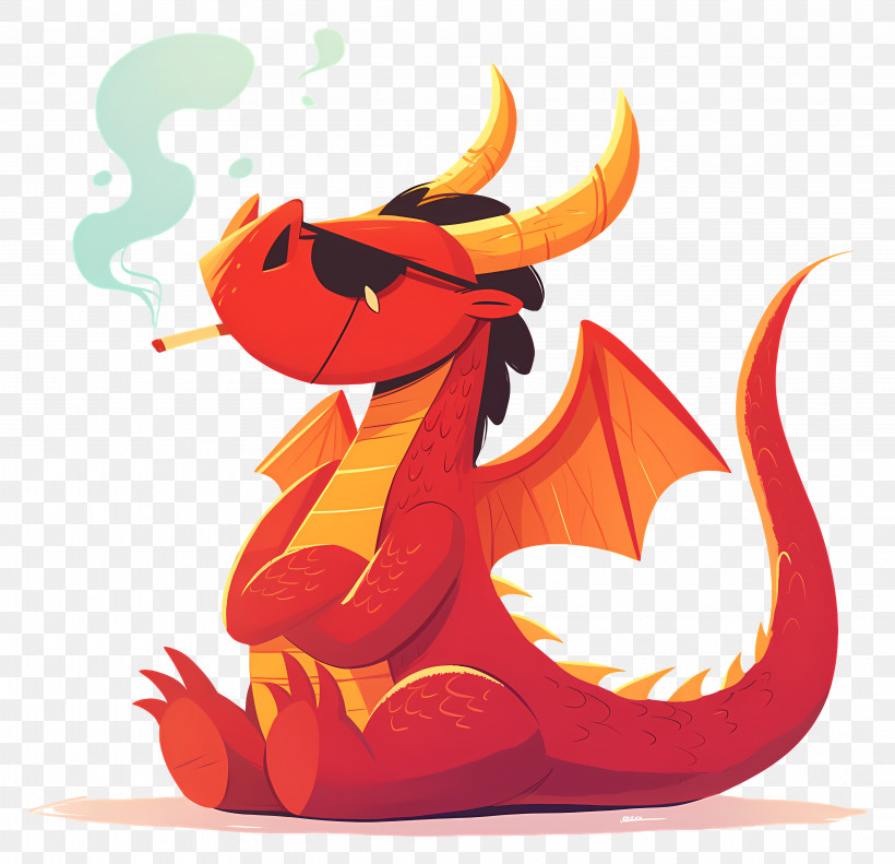 Cartoon Dragon - Cool Cartoon Dragon, PNG, 4064x3924px, Cartoon Dragon ...