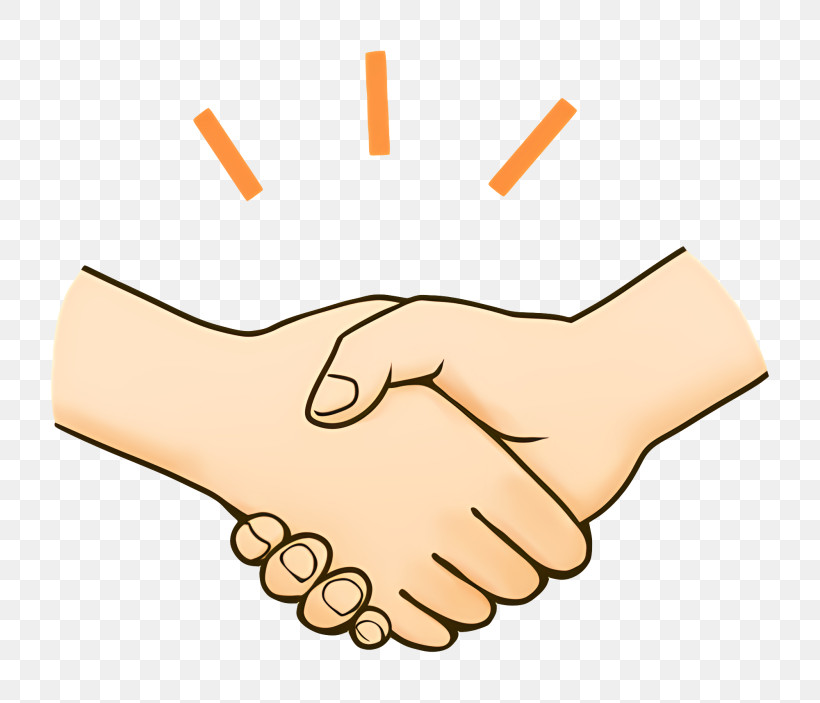 Icon - Cartoon Style Handshake For Cooperation, PNG, 2000x1716px, Icon ...