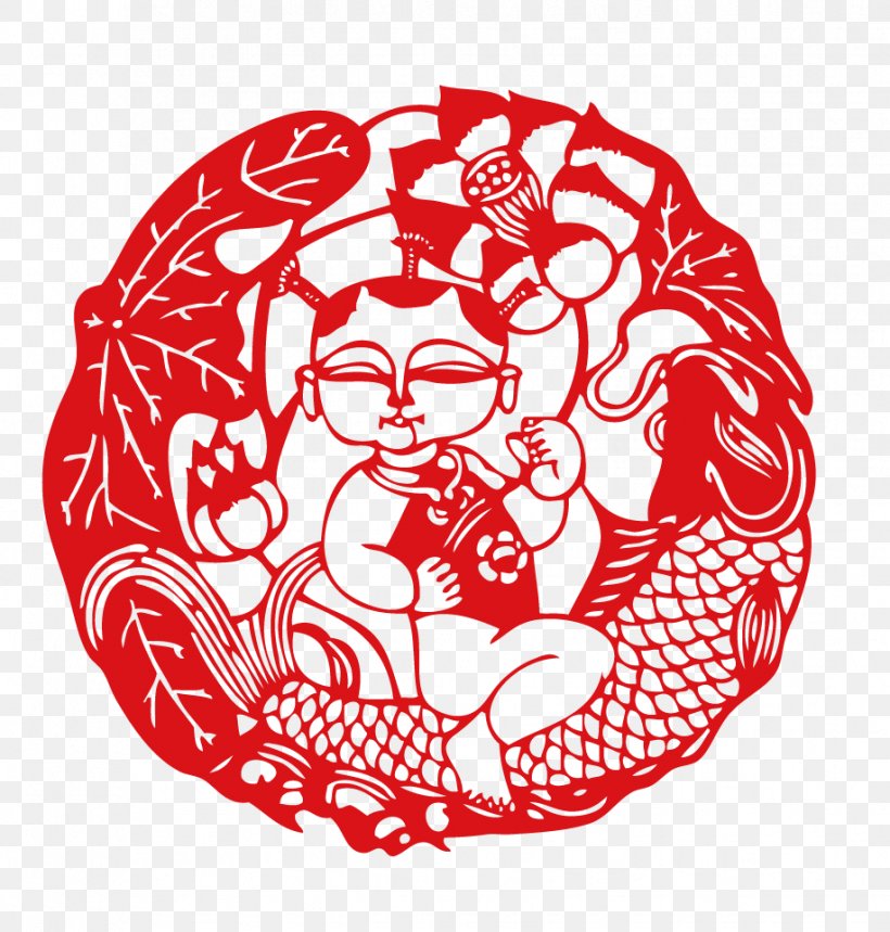 Papercutting Chinese New Year Chinese Paper Cutting Clip Art PNG