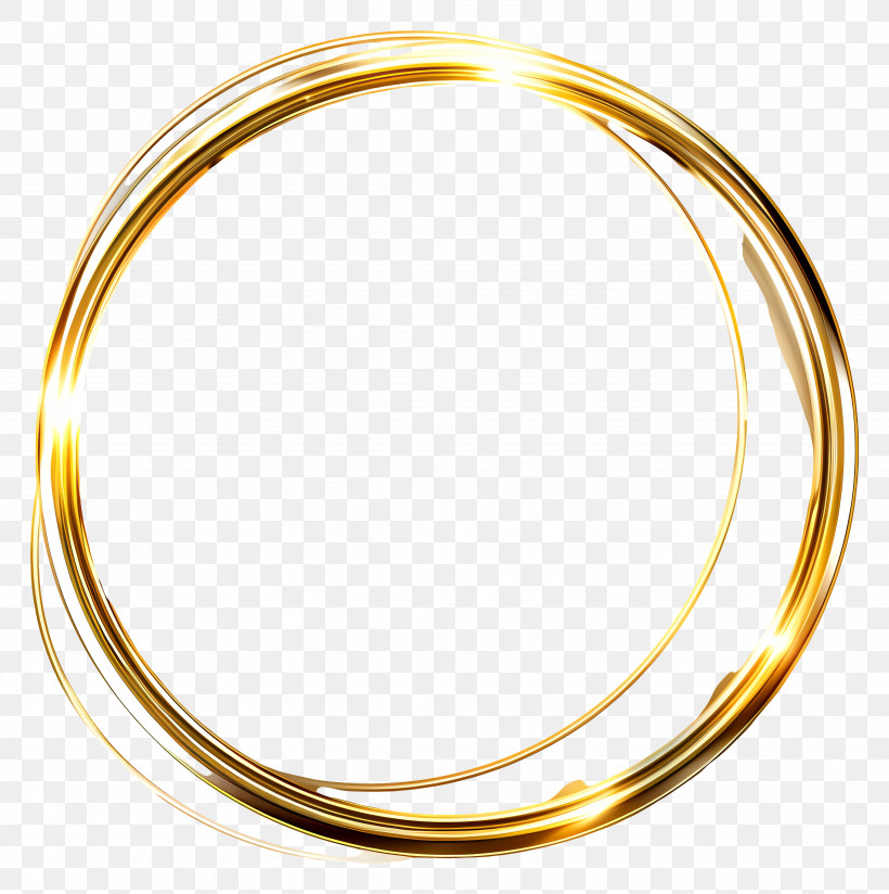 Gold Circle - Elegant Glowing Golden Circle Design, PNG, 3676x3696px, Gold Circle, Artistic ...