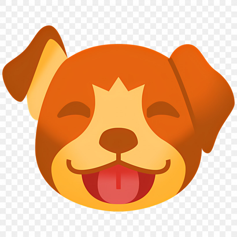 Dog Emoji - Smiling Cartoon Dog Emoji, PNG, 2048x2048px, Dog Emoji ...