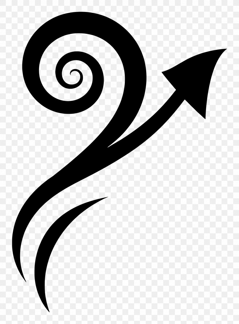 Black Arrow - Spiral Arrow Abstract Design, PNG, 2456x3328px, Black ...