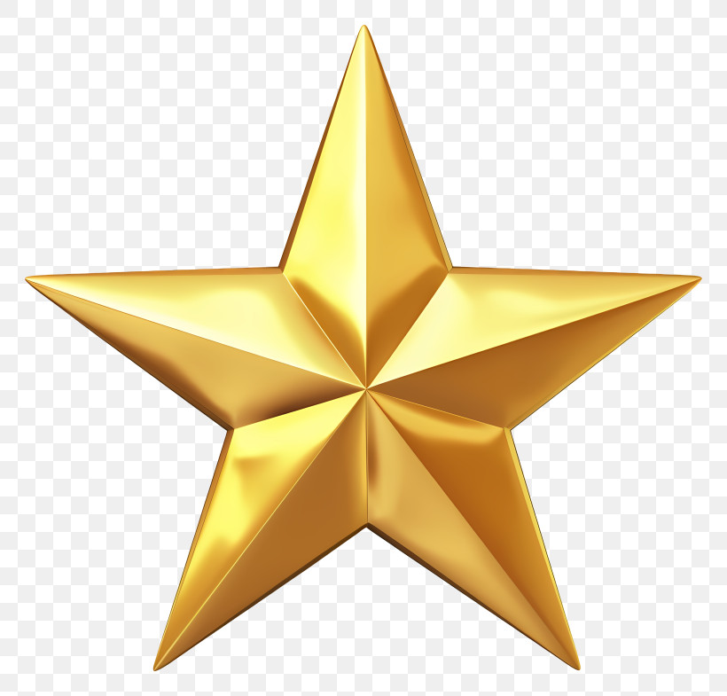 Gold Star - Golden Star Decoration For Awards And Celebrations, PNG, 3640x3488px, Gold Star ...