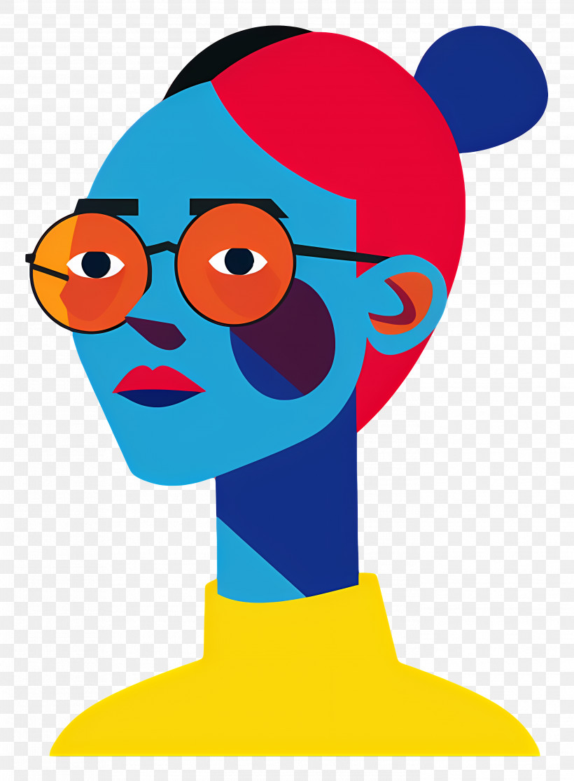 Geometric Face - Abstract Colorful Face In Modern Art Style, PNG ...