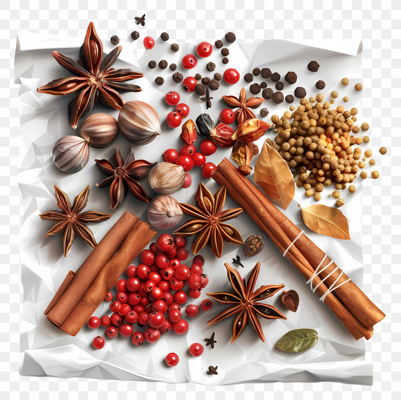 Exotic Spices - Assorted Spices And Herbs, PNG, 3612x3604px, Exotic ...