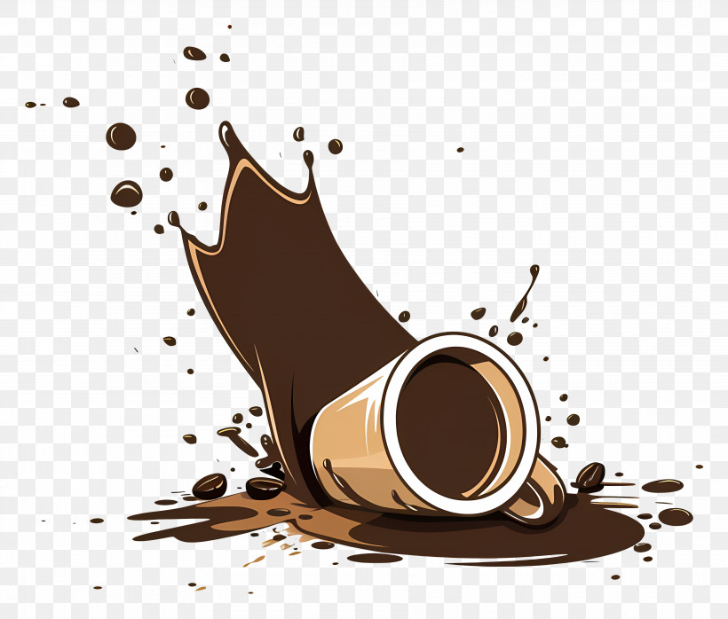 Spilled Coffee - Spilled Coffee Cup, PNG, 3620x3084px, Spilled Coffee ...