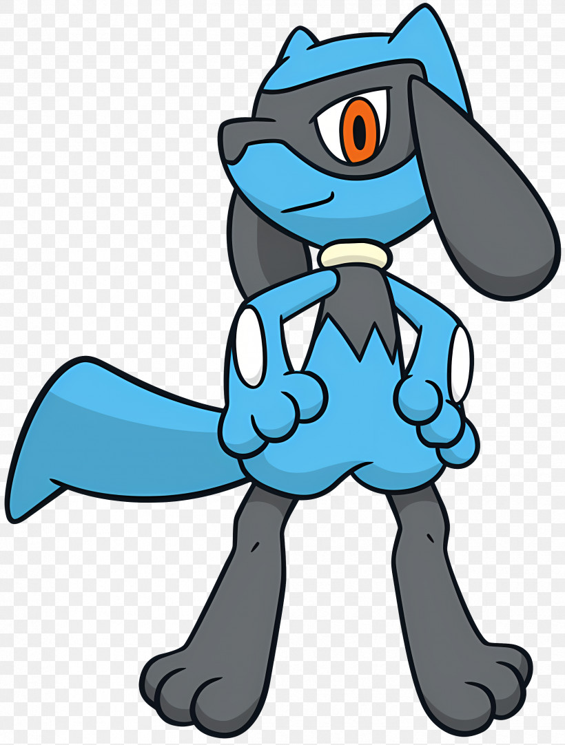 Riolu - Blue Dog Character In Cartoon Style, PNG, 2424x3200px, Riolu ...