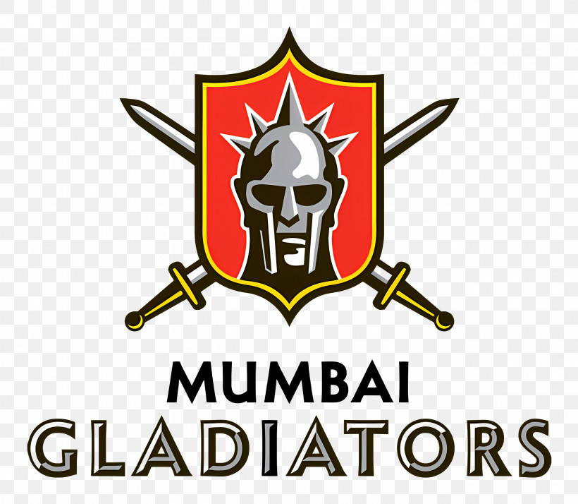 Mumbai Gladiators Logo - Mumbai Gladiators Logo With Shield And Swords ...
